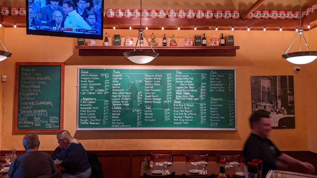 Menu at Gatto's Italian Restaurant & Bar, Tinley Park, 183rd St