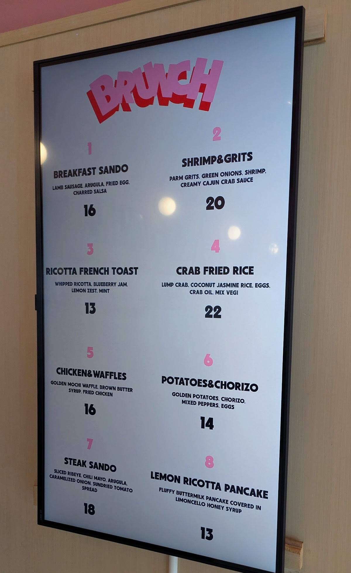 Menu at Germain's Chicken Sandwiches restaurant, Gainesville