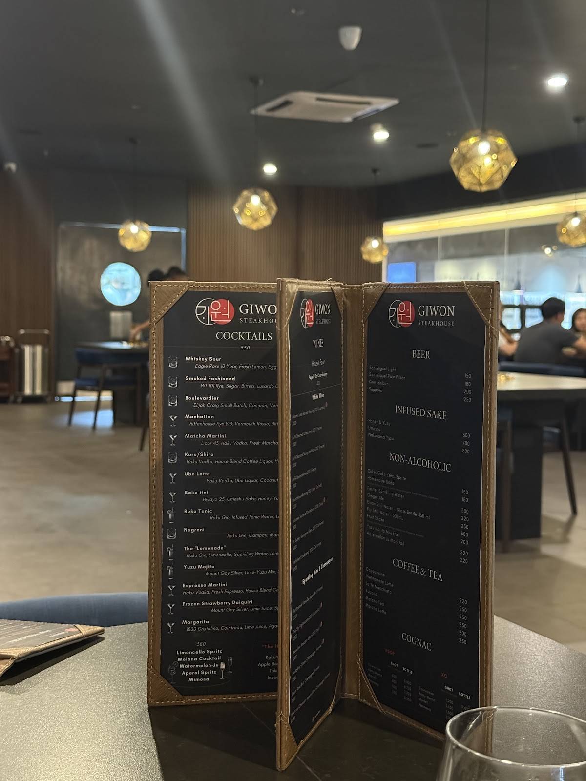 Menu at Giwon Korean Steakhouse, Taguig