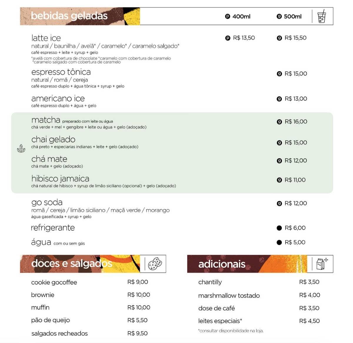 Menu em Go Coffee Universitário restaurante, Uberaba