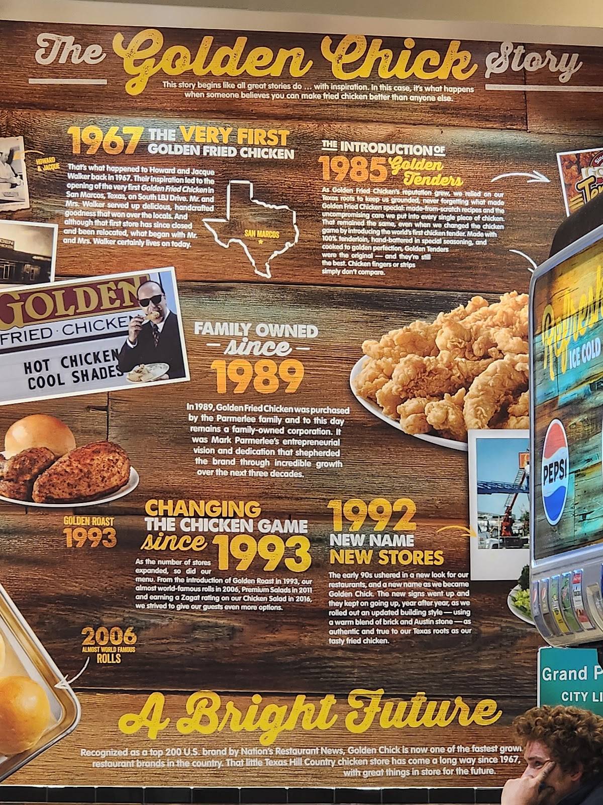 Menu at Golden Chick restaurant, Grand Prairie, E Mayfield Rd