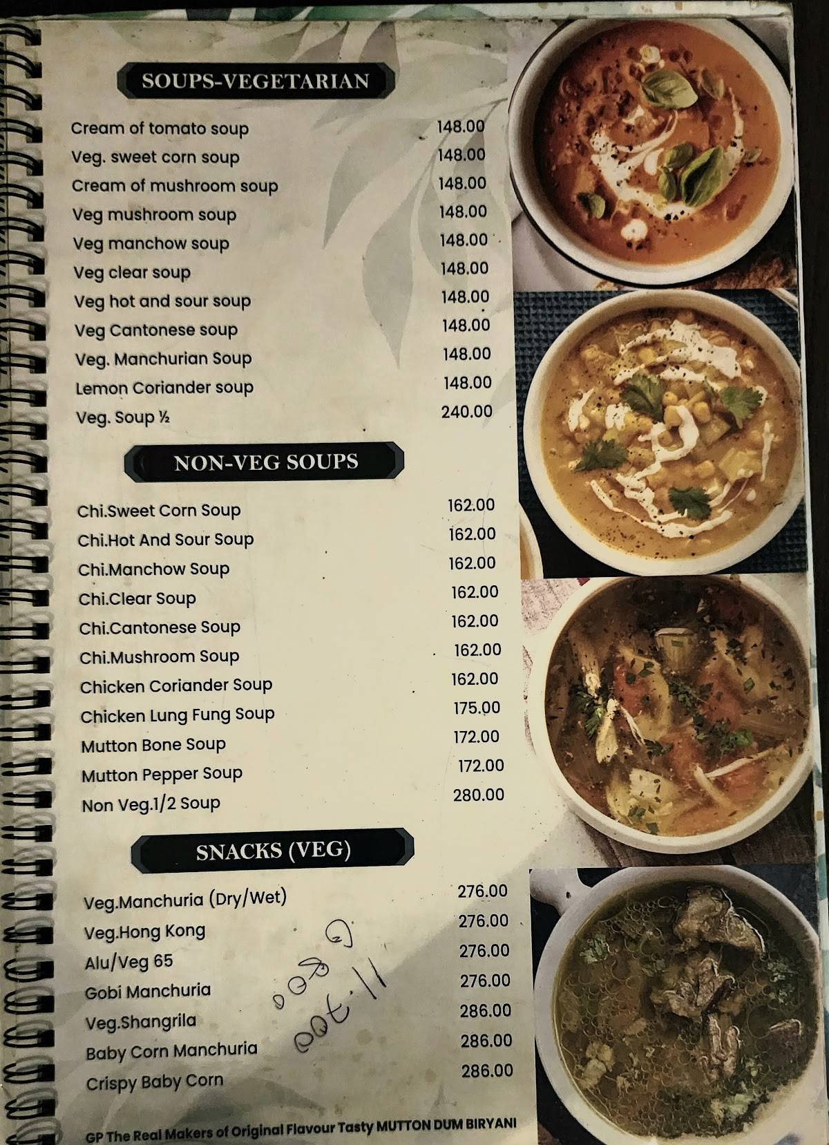 Menu at Golden Pavilion Family Restaurant, Vijayawada
