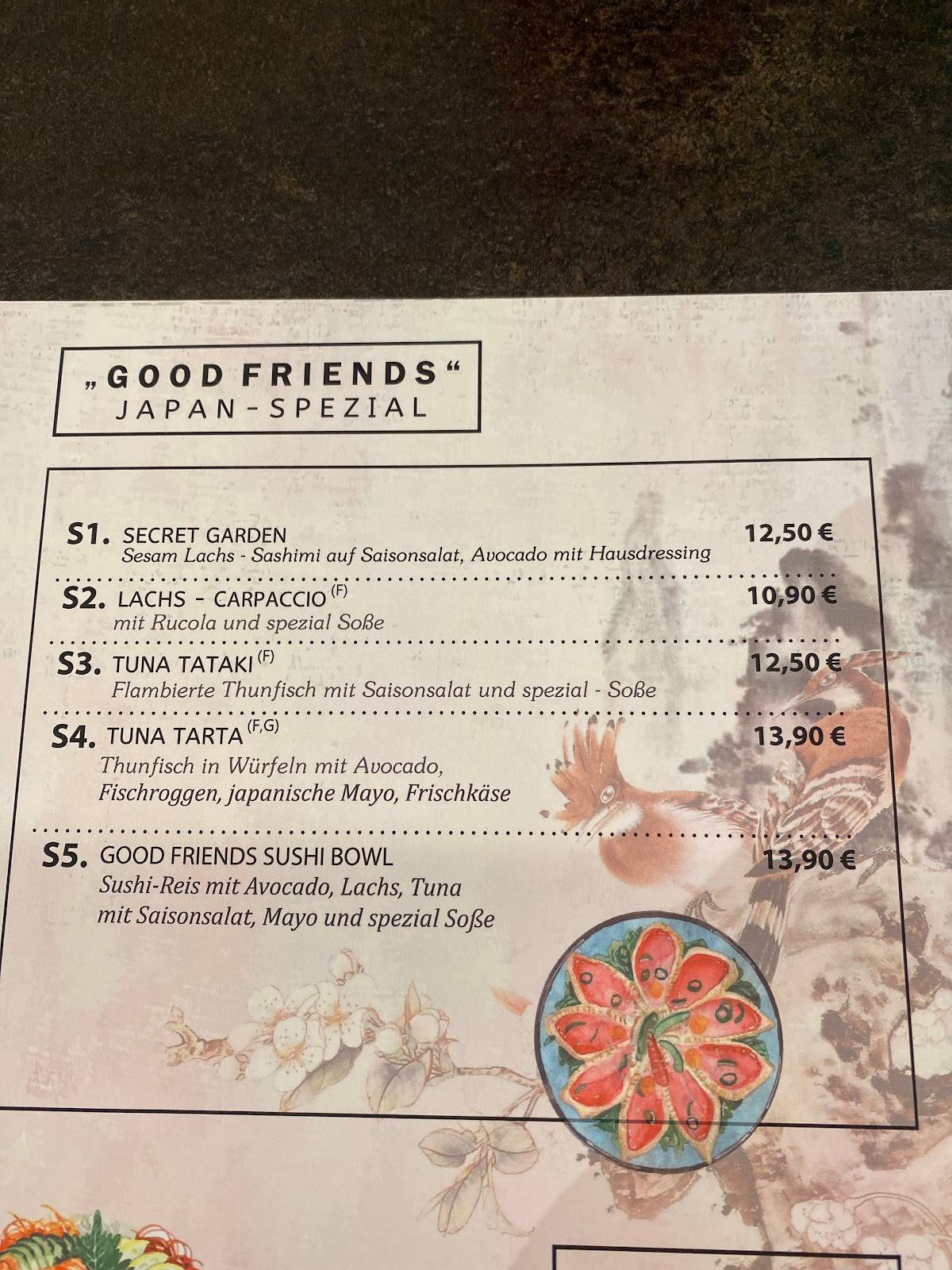 Speisekarte von Good Friends restaurant, Dresden, An d. Dreikönigskirche 8