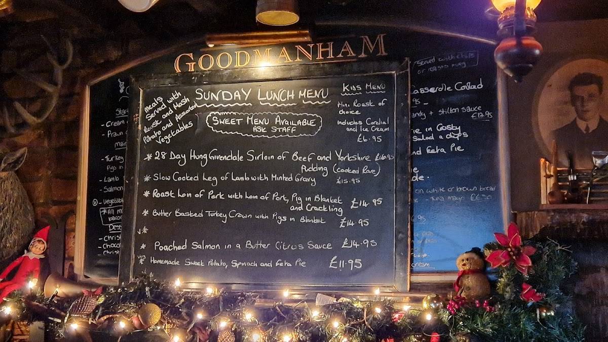 Menu at The Goodmanham Arms pub & bar, Goodmanham, Main St