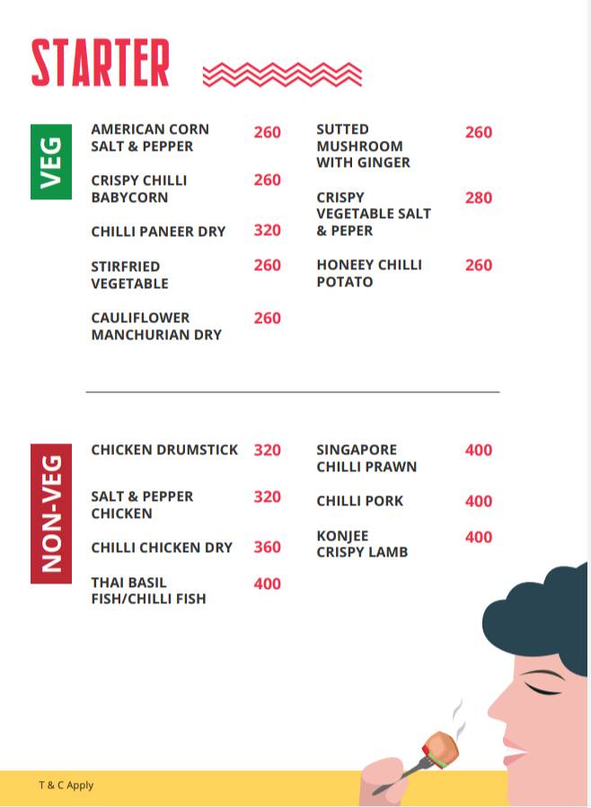 Menu at Gossip Sky Bar and Resto, Guwahati
