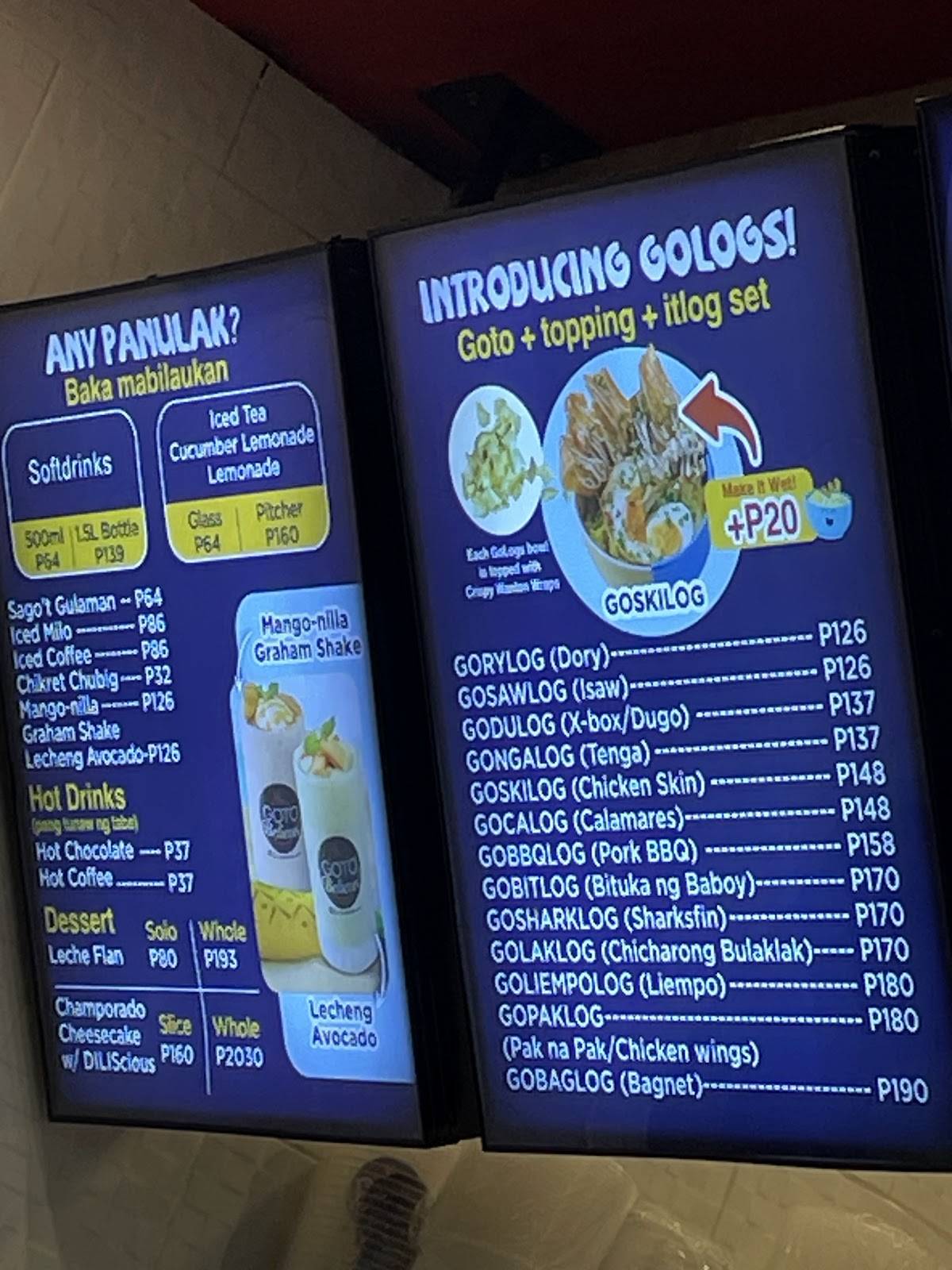 Menu at Goto Believe - BGC restaurant, Taguig