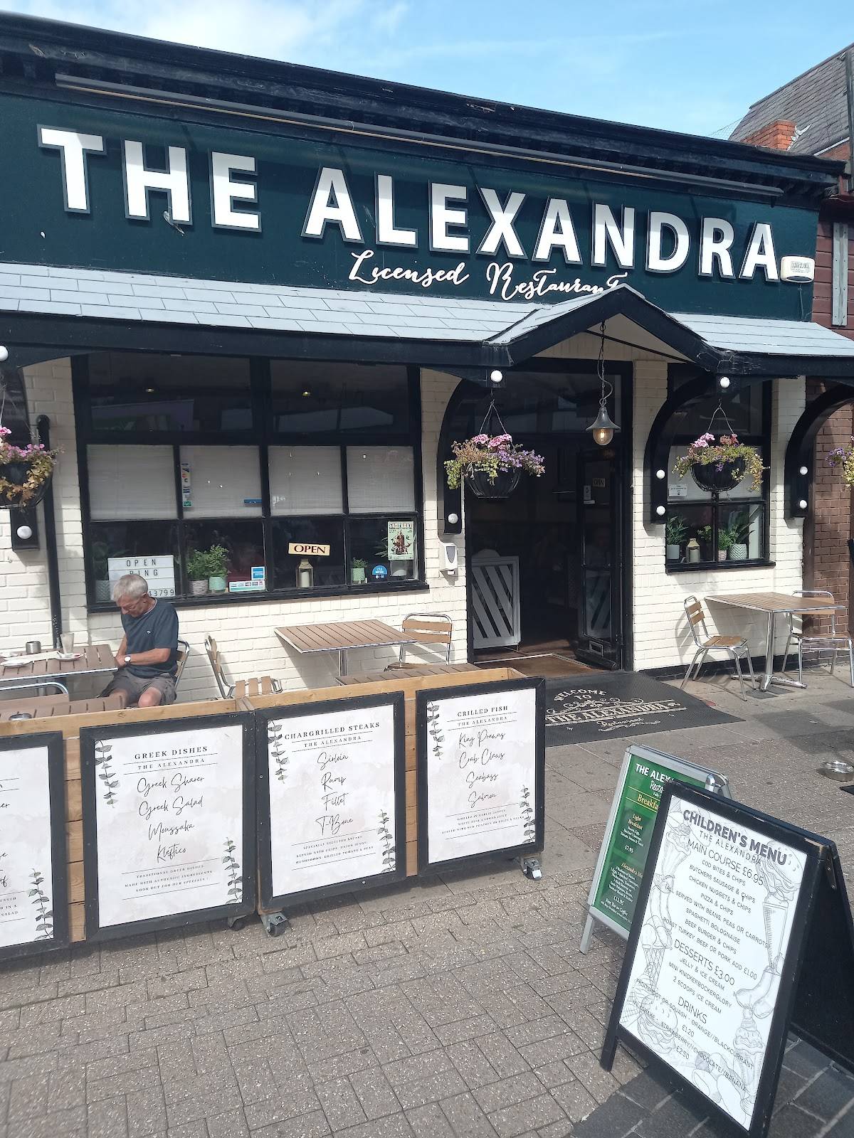 Menu at Alexandra Restaurant, Great Yarmouth
