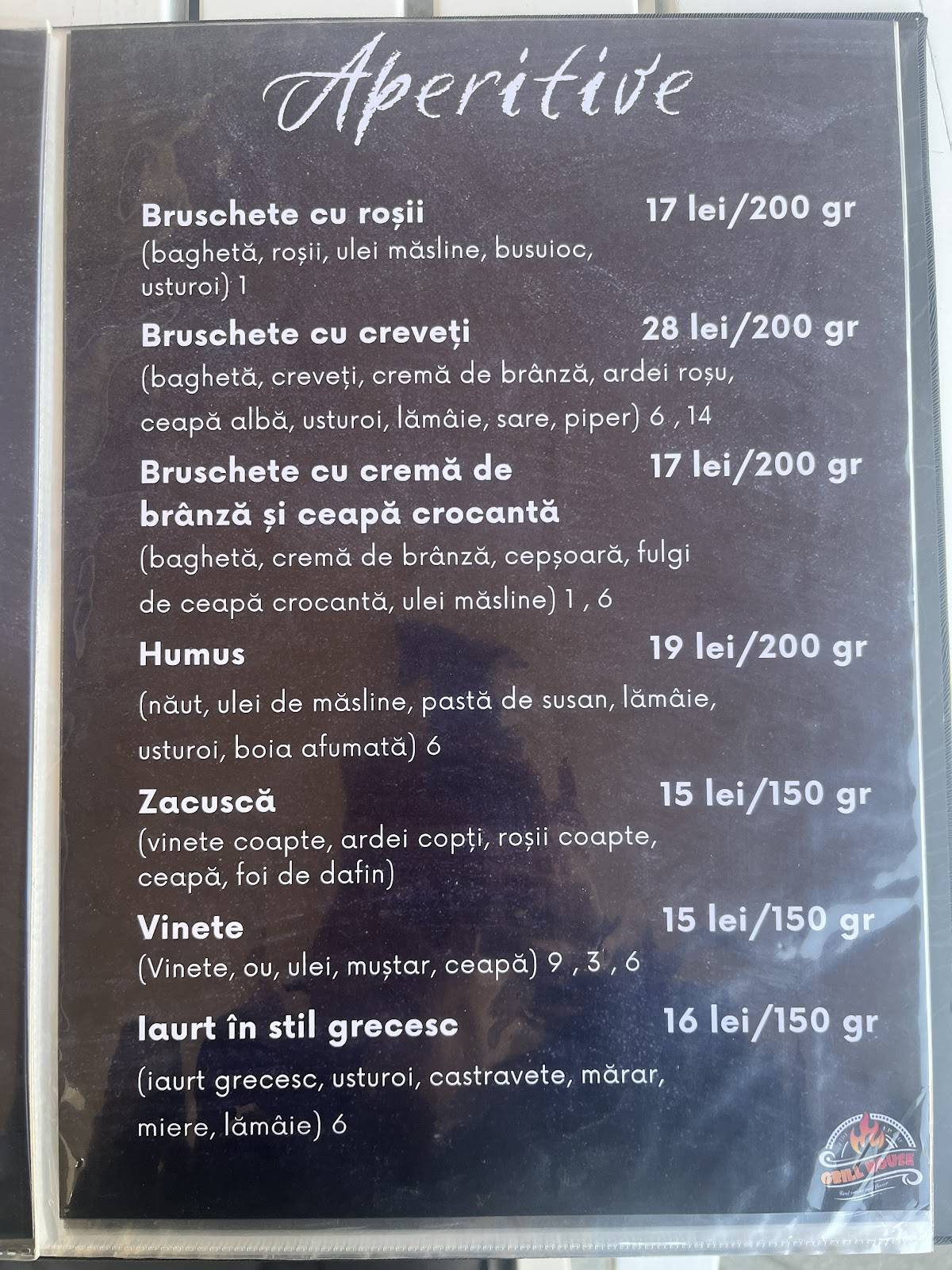 Menu at Grill & Rooster House, Deva