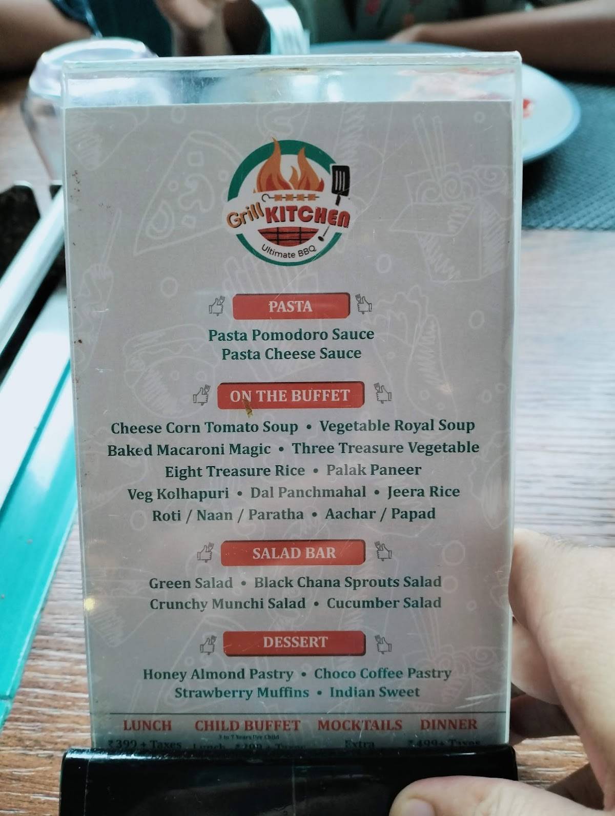 Menu at Grill kitchen Ultimate BBQ Sindhu Bhavan, Ahmedabad