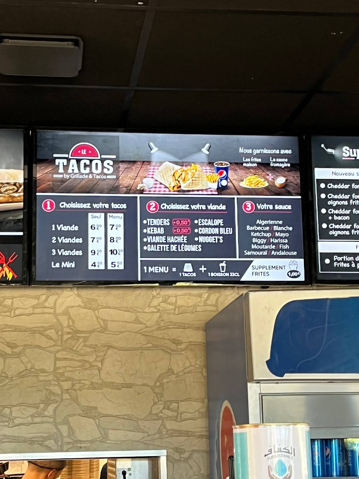Menu au Grillade et Tacos Nîmes Périph restaurant, Nimes