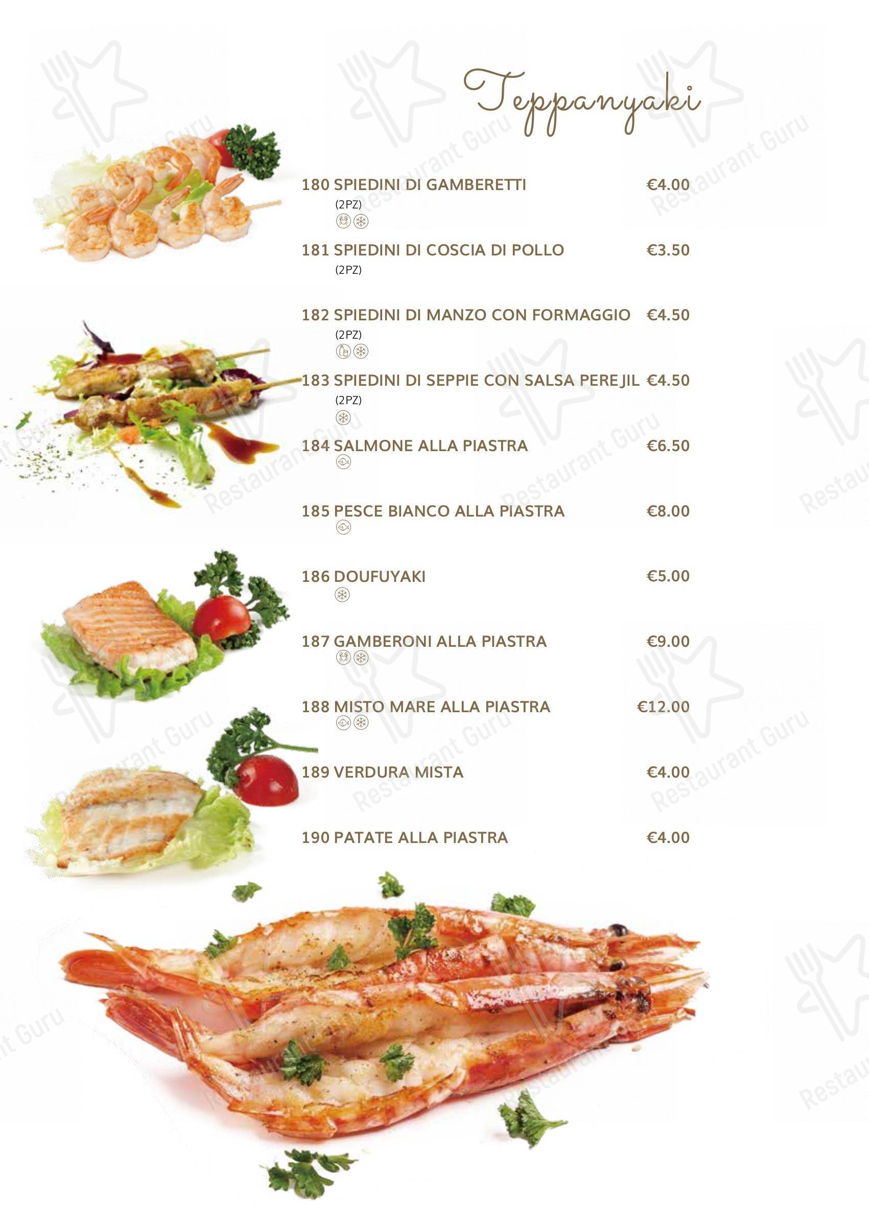 Menu da Hasaki Sushi ristorante, Grosseto