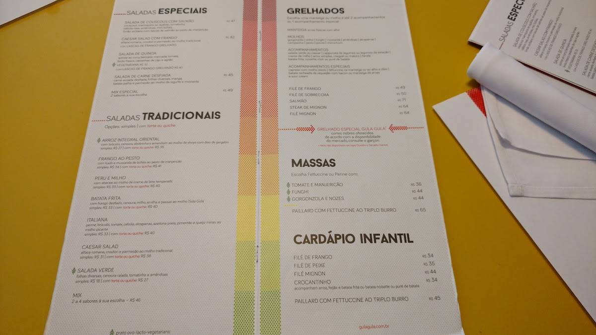 Menu em Gula Gula - Shopping Metropolitano pub & Bar, Rio de Janeiro