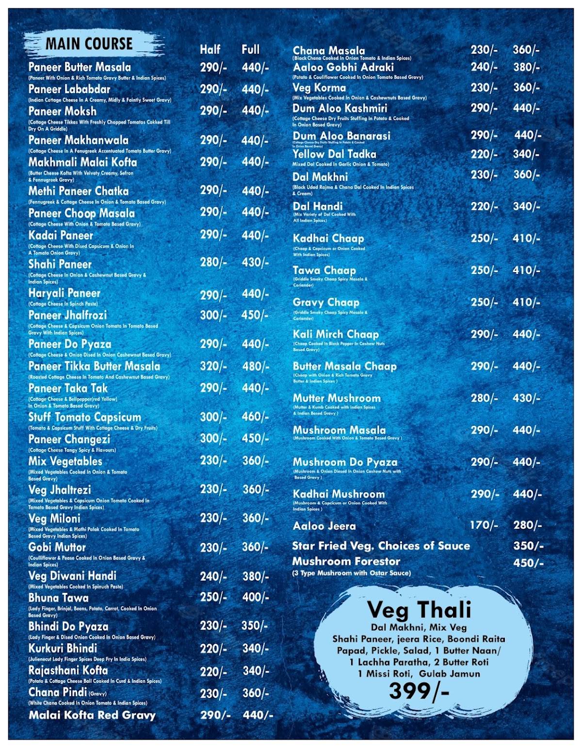 Menu at Gupha RESTAURANT & BAR, Faridabad