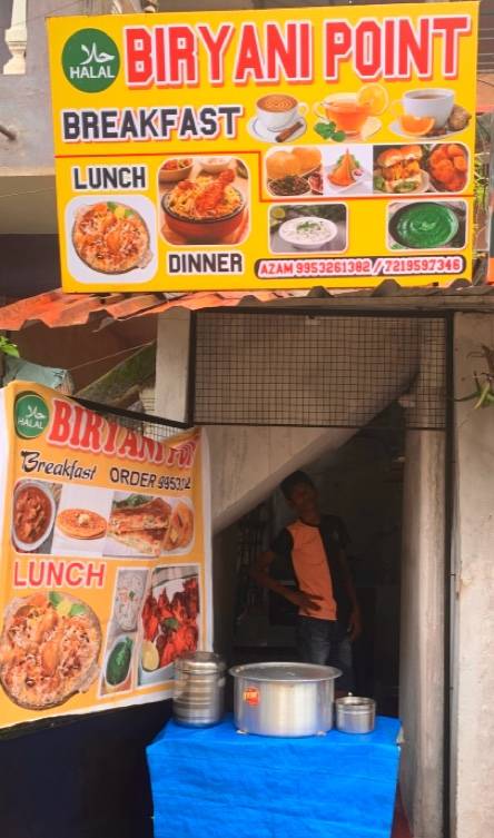 Menu at Halal Biryani point, Candolim