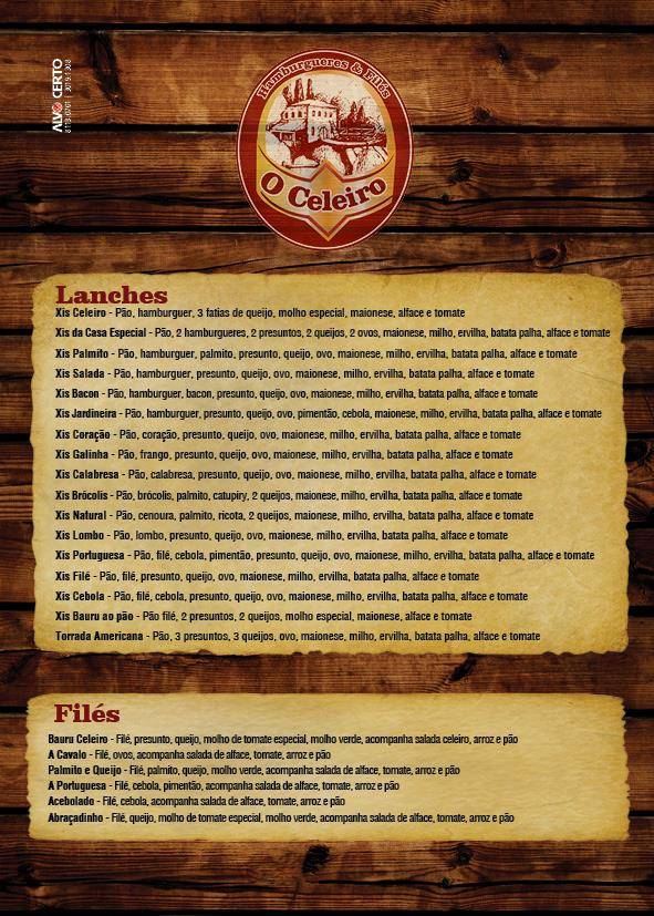 Menu em Hamburgueria O Celeiro restaurante, Caxias do Sul
