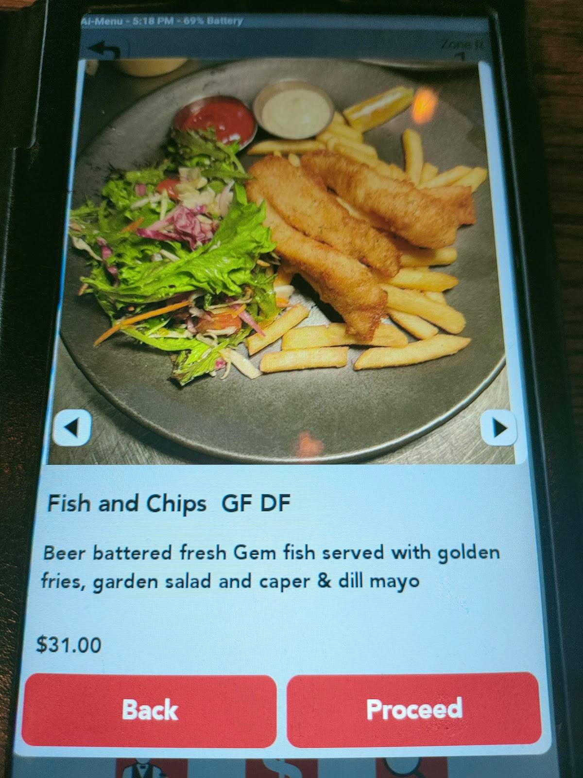 Menu at The Lookout Bar and Kitchen, Hamilton