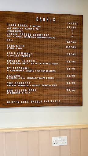 Menu at Hapi - Coffee, Bagels, etc fast food, Cobham, 28 Hollyhedge Rd