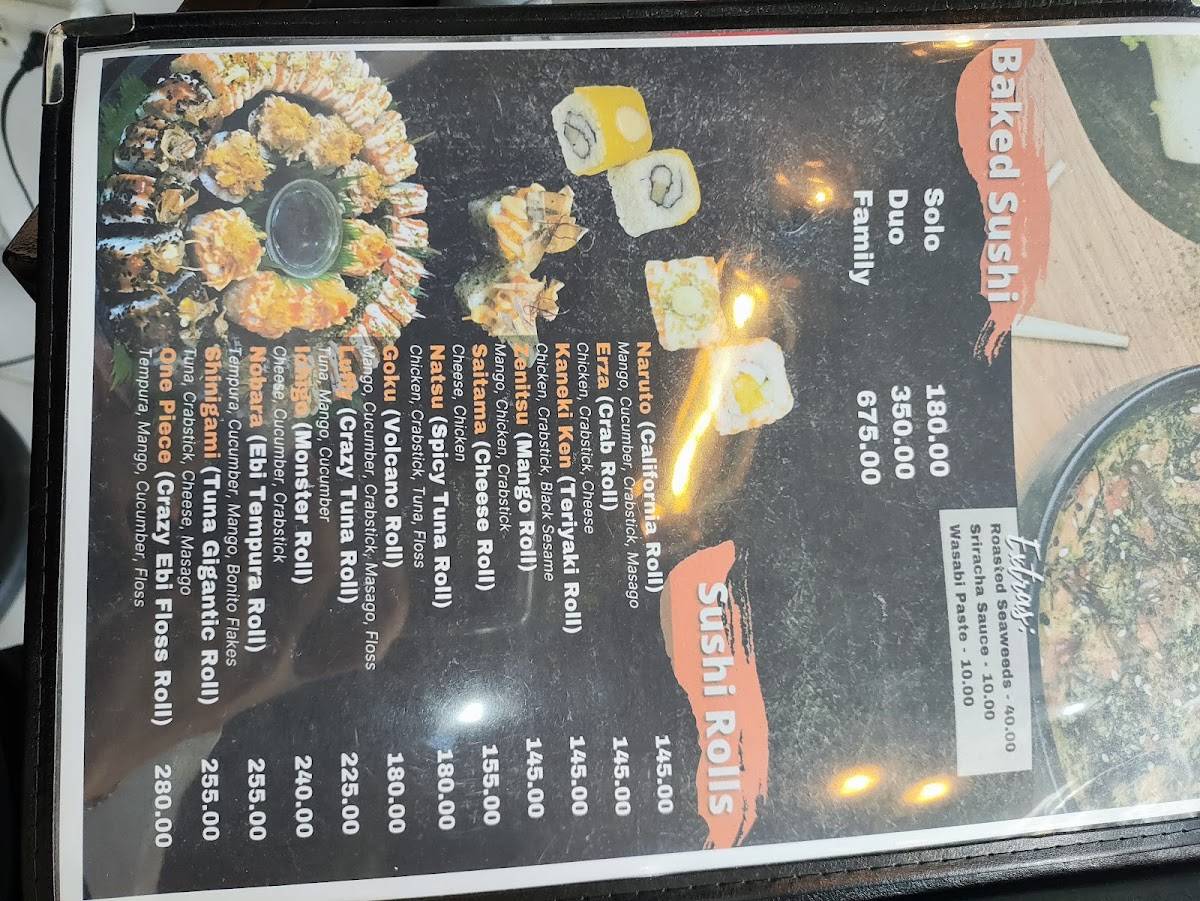 Carta del restaurante Hashi Resto, Koronadal