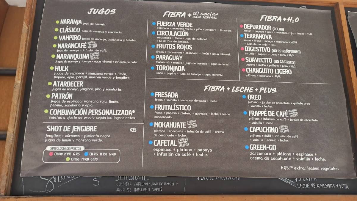 Menu at Haz Tu Jugo "Juventud 2000" restaurant, Mexicali, Calz Anáhuac 809