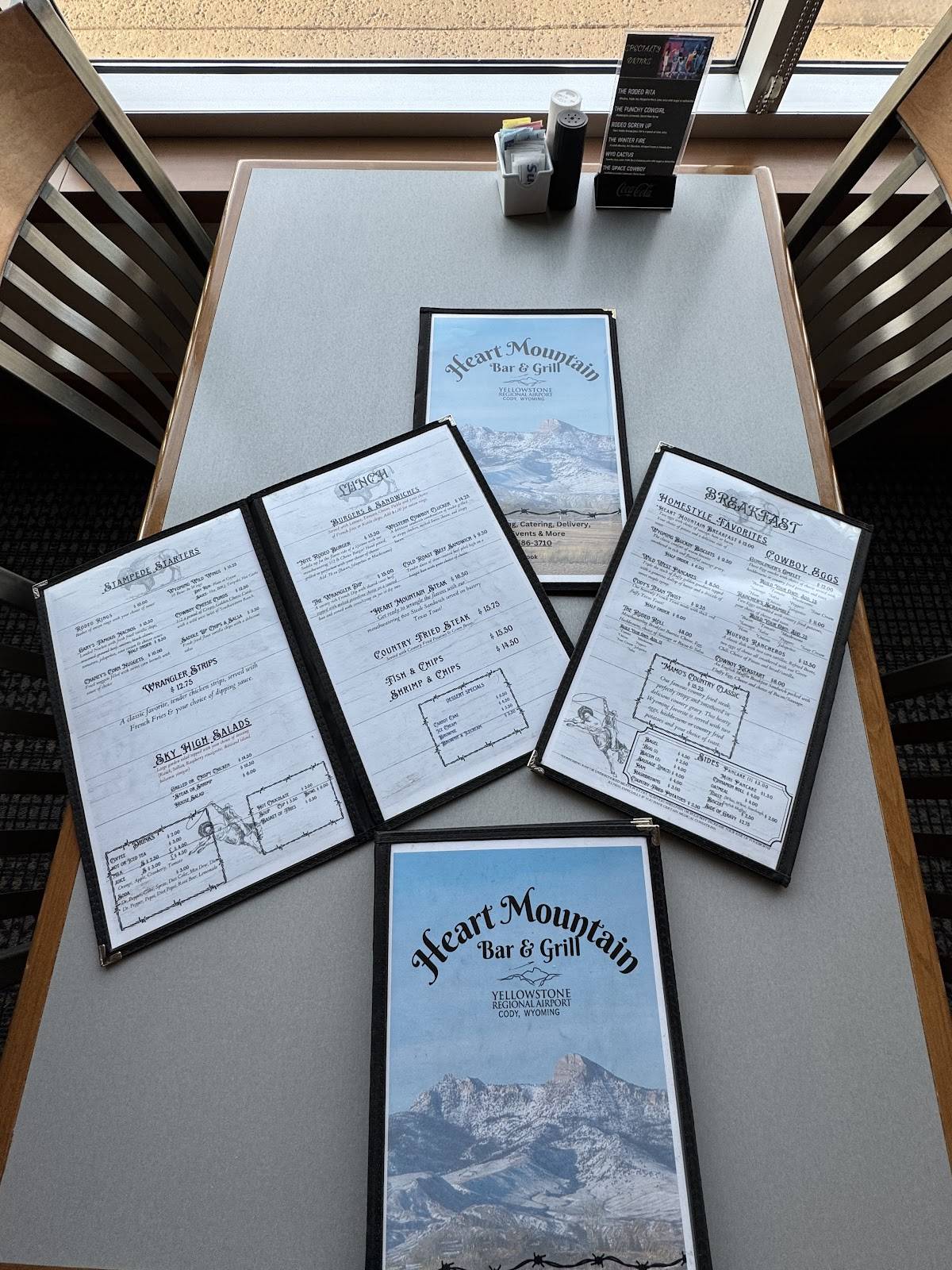 Menu at Heart Mountain Bar and Grill, Cody