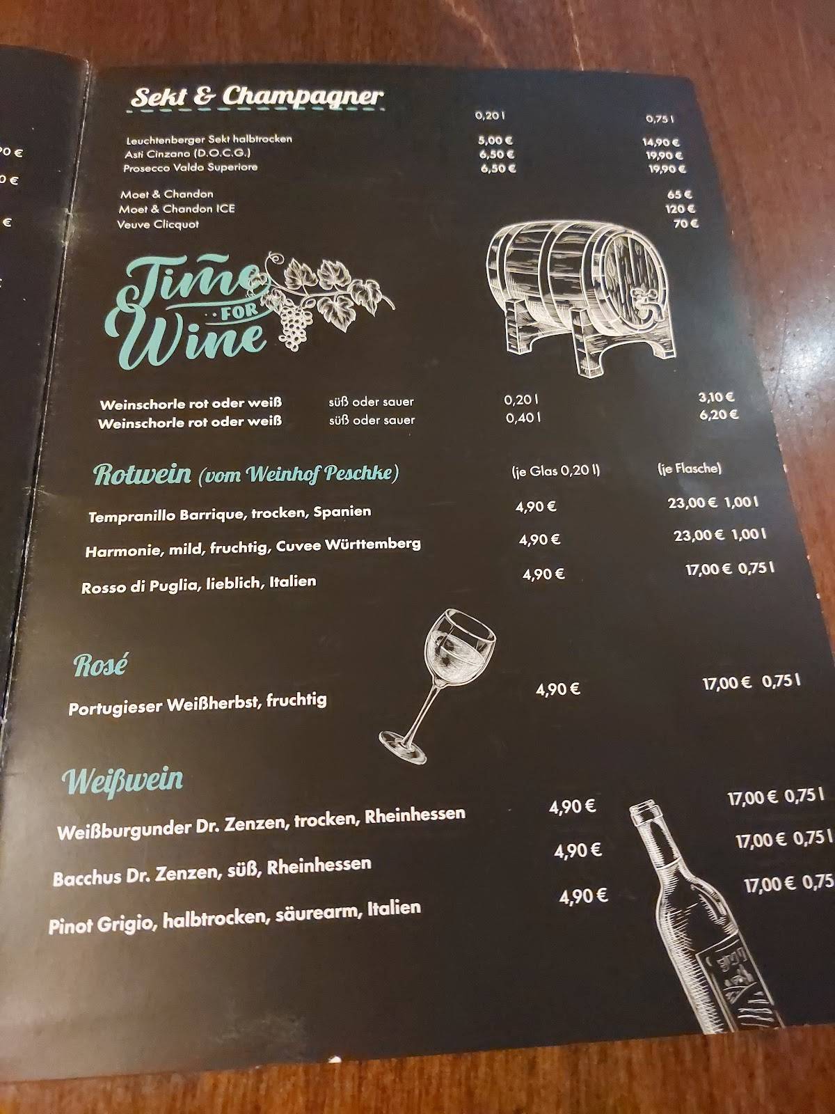 Speisekarte von Musikcafe Hemingway Gdbr, Weiden in der Oberpfalz