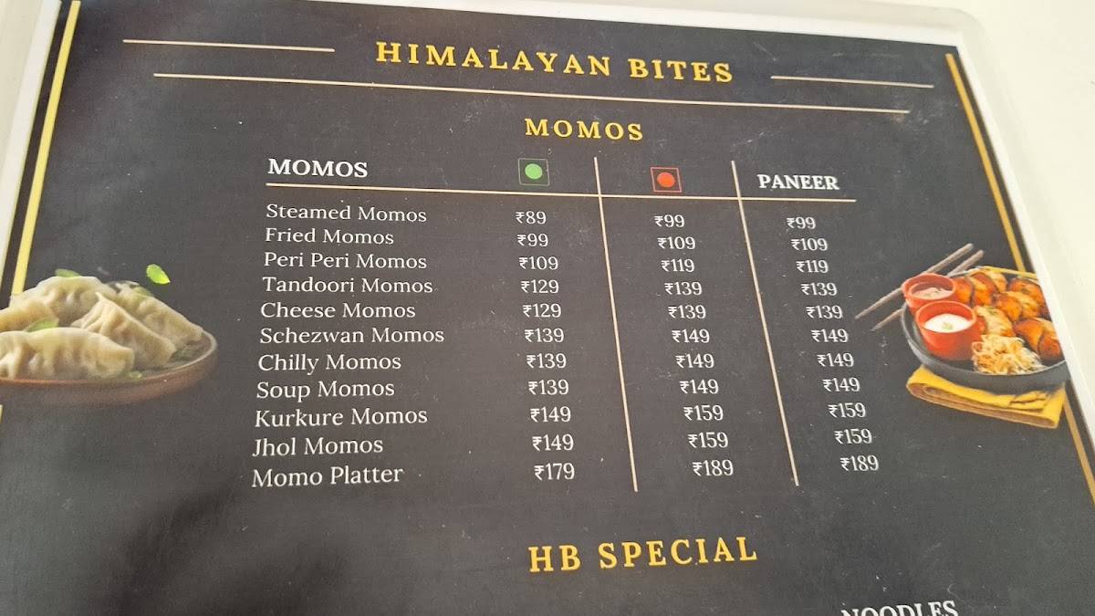 Menu at Himalayan Bites, Pimpri-Chinchwad