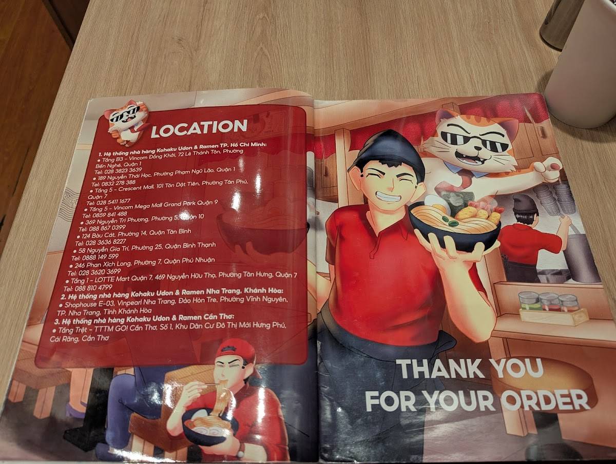 Menu at Kohaku Udon & Ramen - Nguyễn Tri Phương restaurant, Ho Chi Minh ...