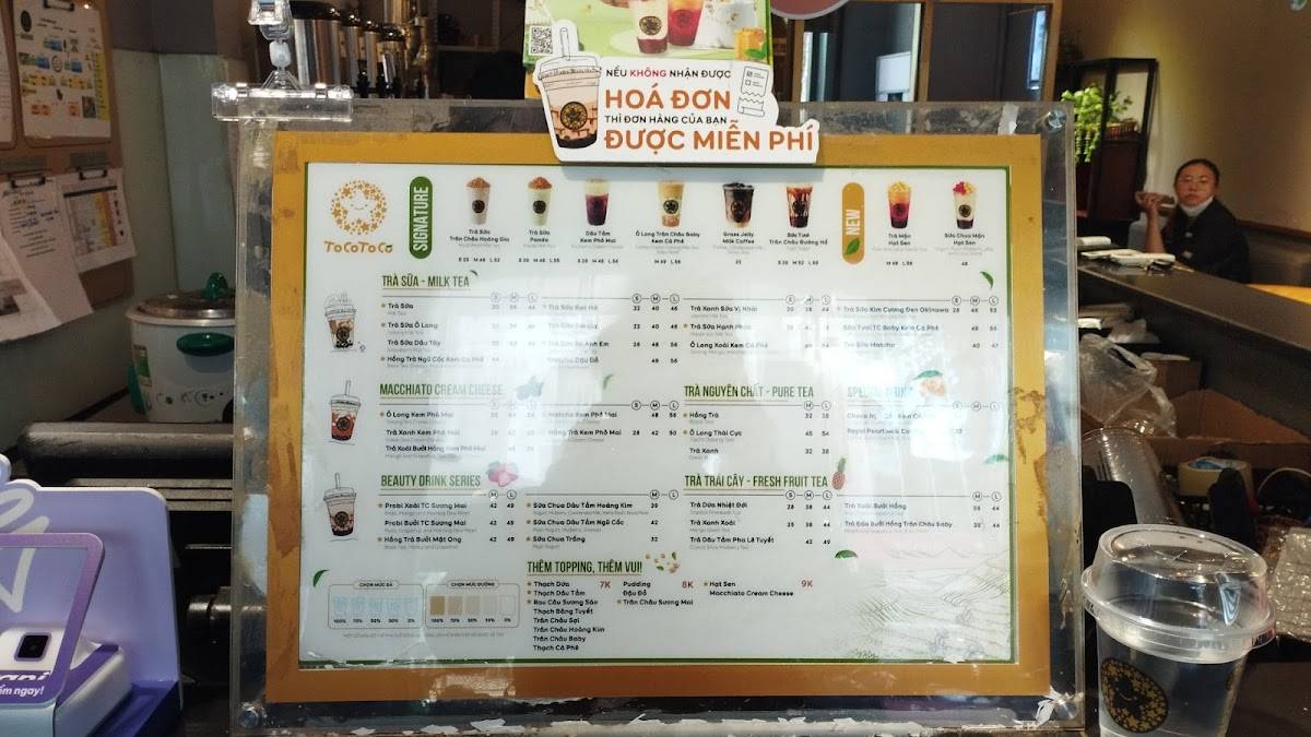 Menu at Trà Sữa ToCoToCo Nguyễn Tri Phương cafe, Ho Chi Minh City, 306 ...