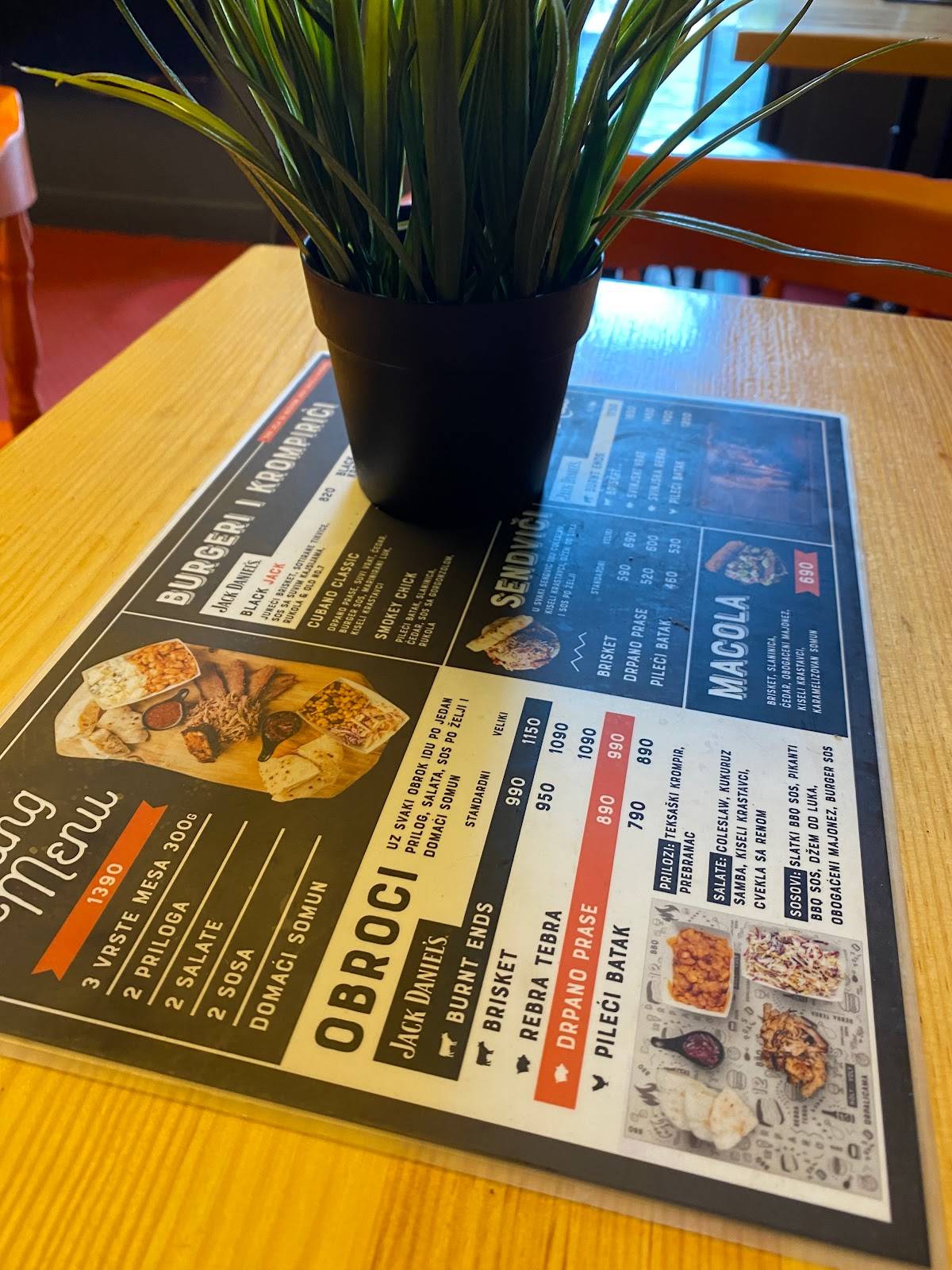 Menu at Holy Smokes - Texas Bar-B-Q, Belgrade, Cetinjska 15