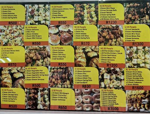 Menu at Home Made Delights, Johannesburg, 59 Central Rd