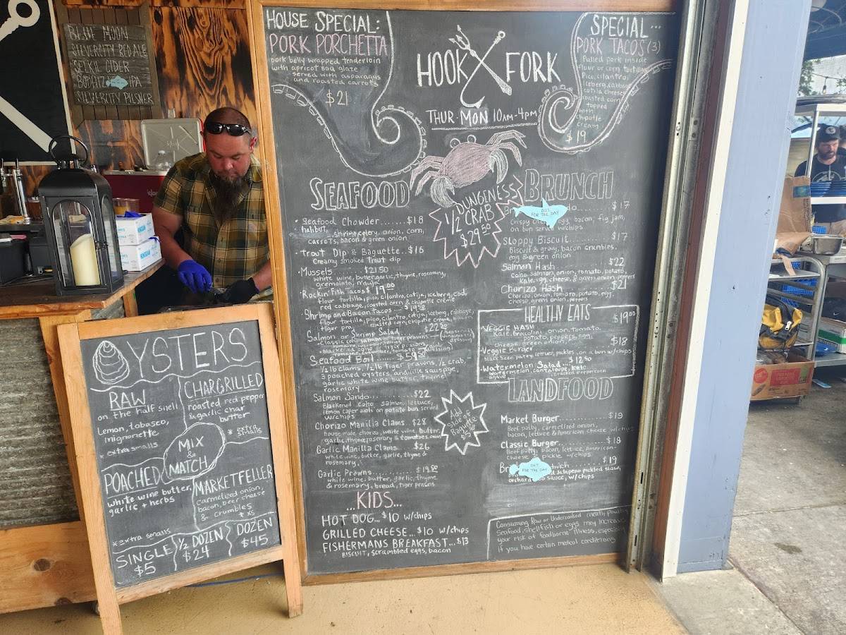 Menu at Hook & Fork restaurant, Union