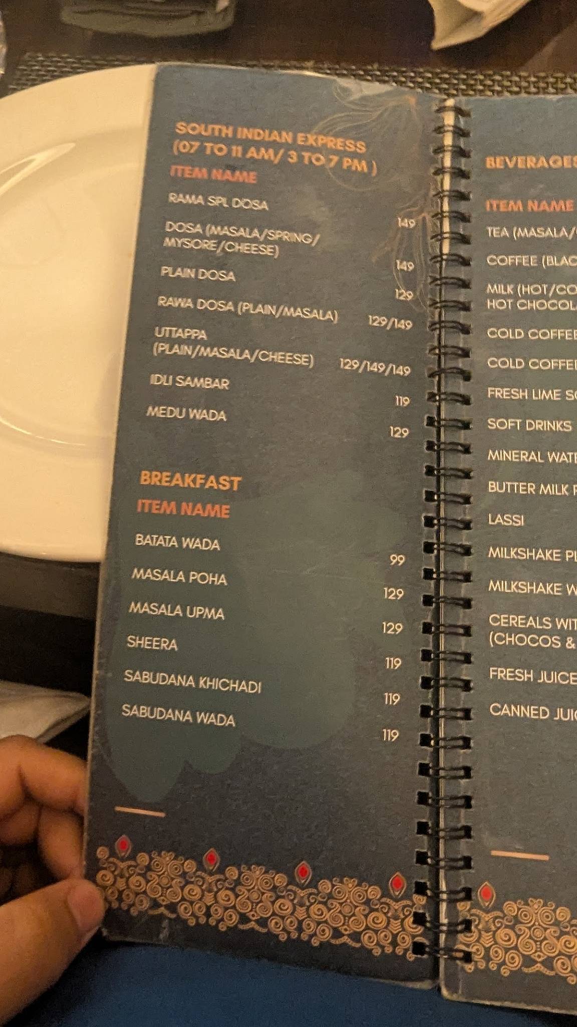 Menu at Hotel Rama Heritage Pure Veg Restaurant, Nashik