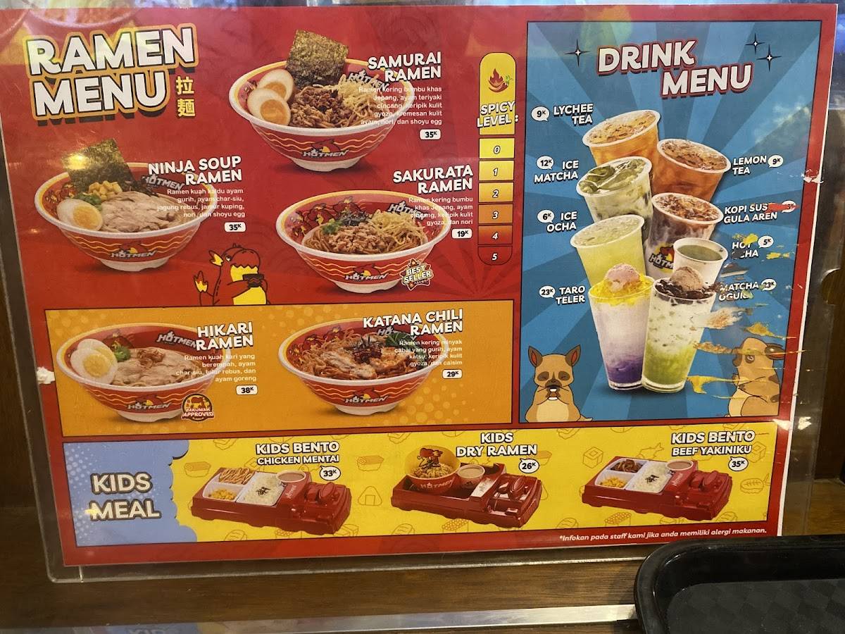 Menu at Helen's Night Mart Kuningan restaurant, South Jakarta