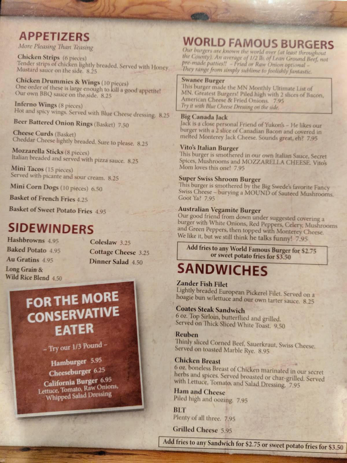 Menu at House Of Coates pub & bar, Rosemount, Clayton Ave E