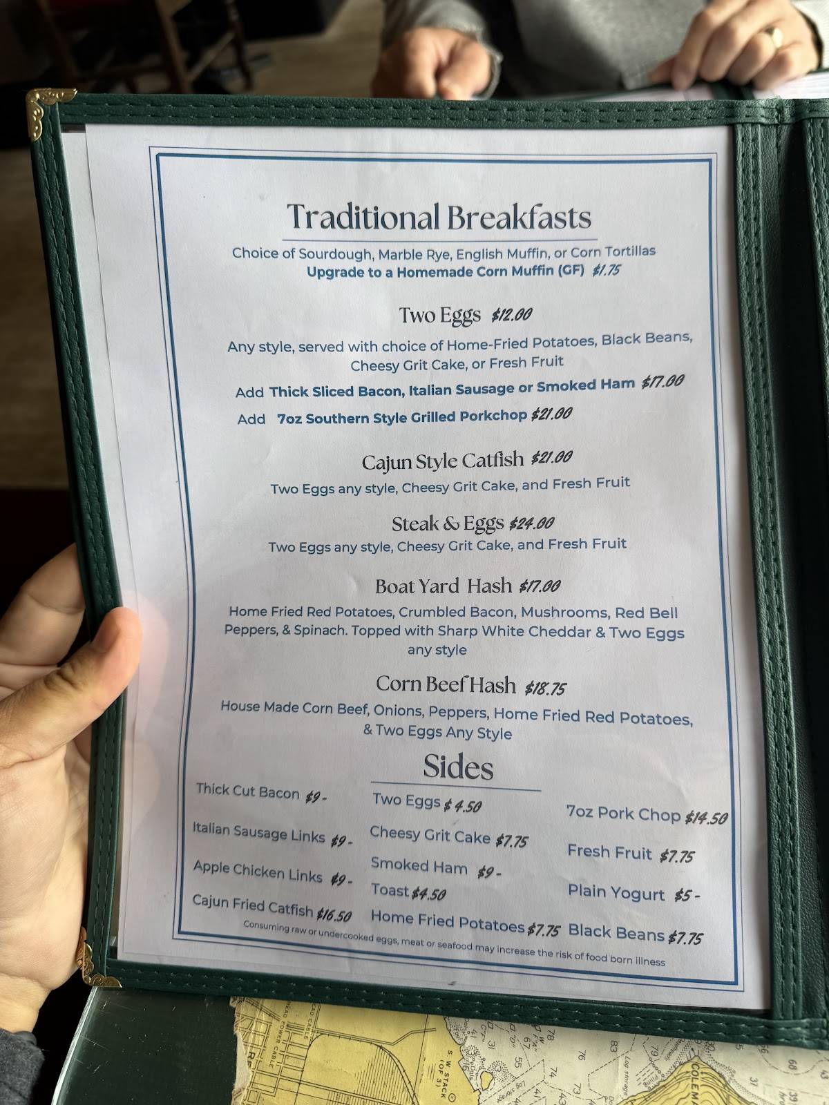 Menu at Hudson Point Café cafe, Port Townsend