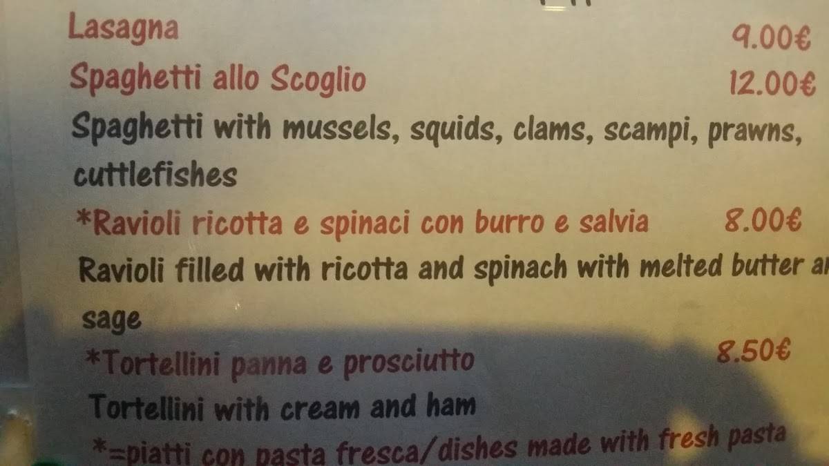 Menu da Trattoria I Galletto Briaco ristorante, Gaiole In Chianti