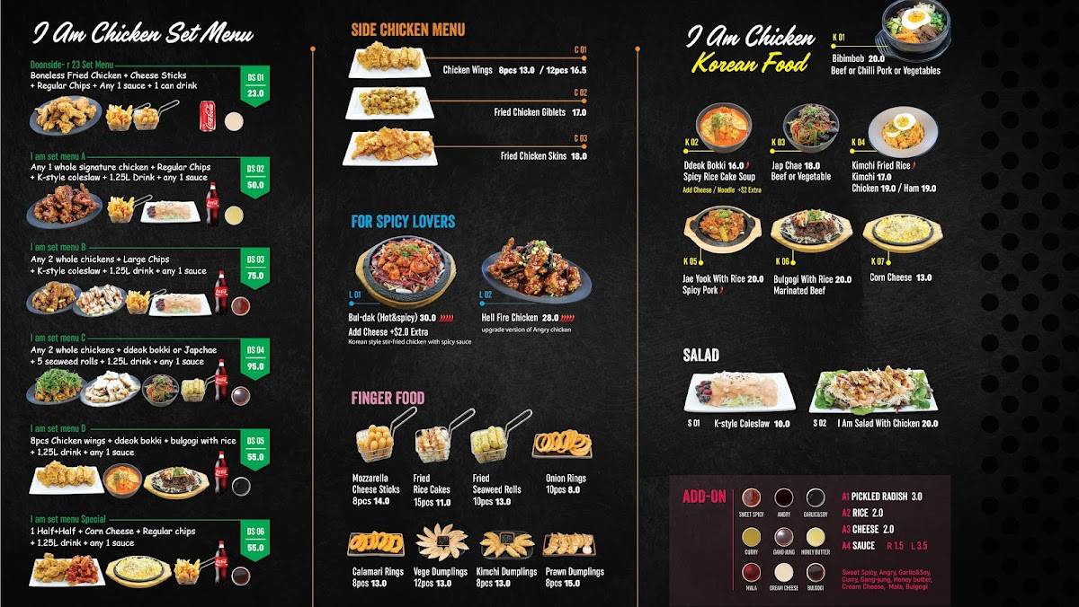 Menu at I am chicken (Doonside) restaurant, Doonside