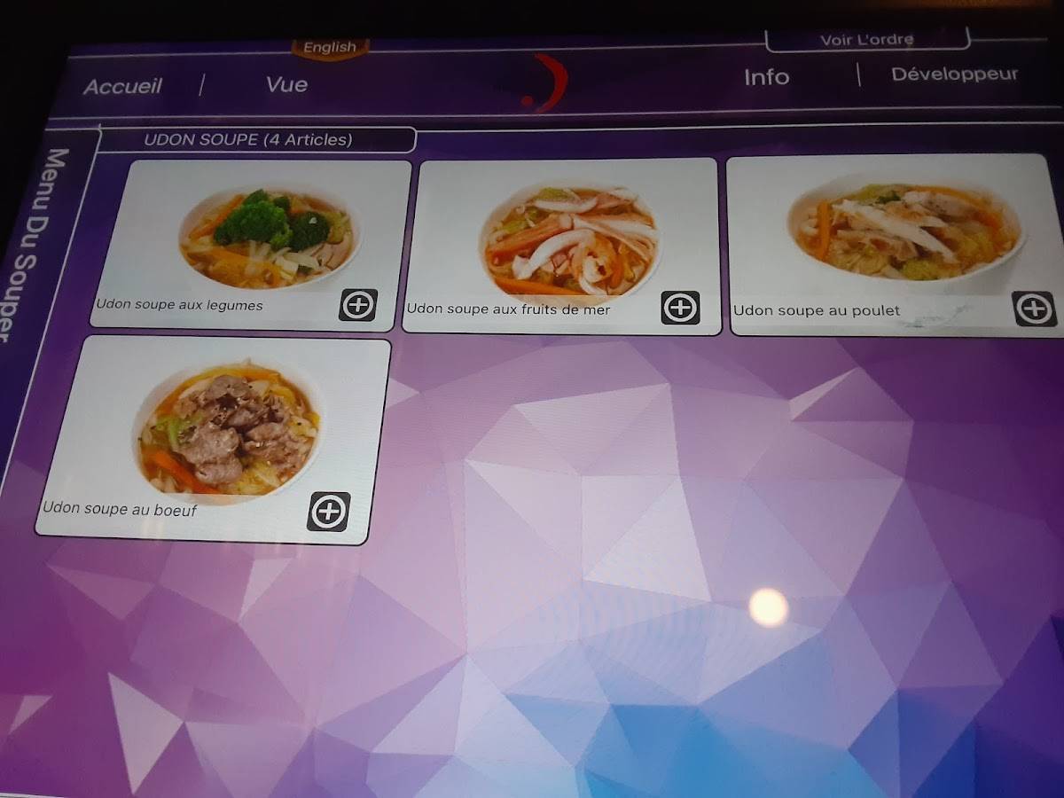 Menu au ITACHO SUSHI À VOLONTÉ restaurant, Trois-Rivières