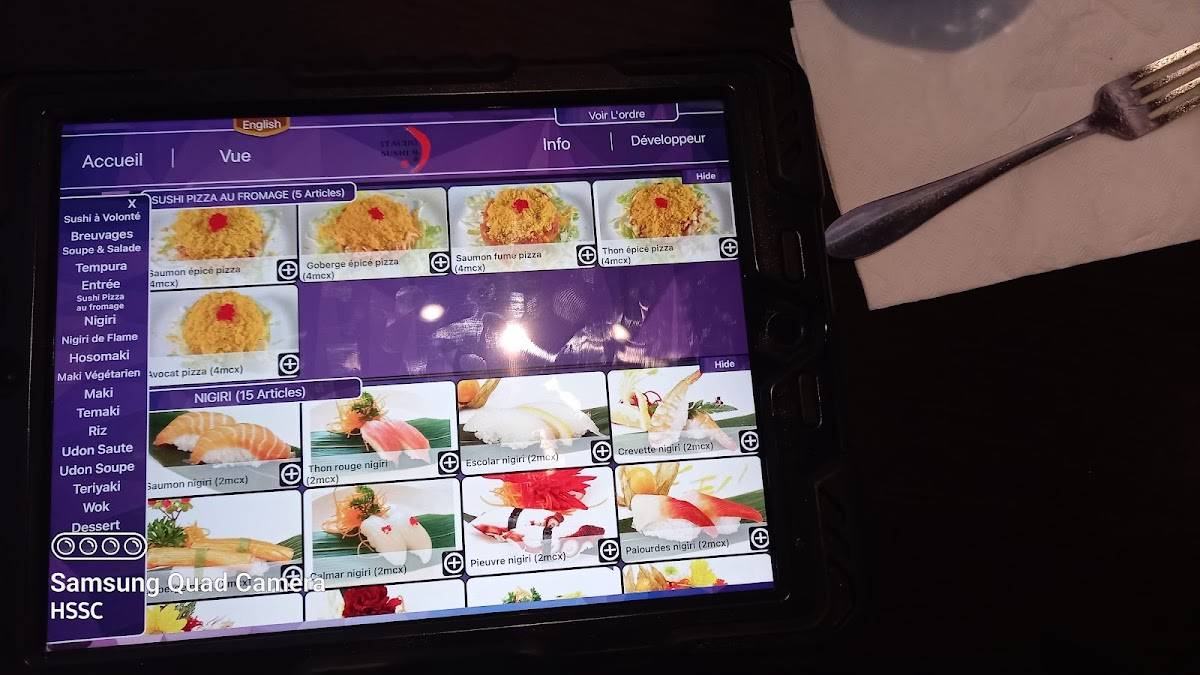 Menu au ITACHO SUSHI À VOLONTÉ restaurant, Trois-Rivières