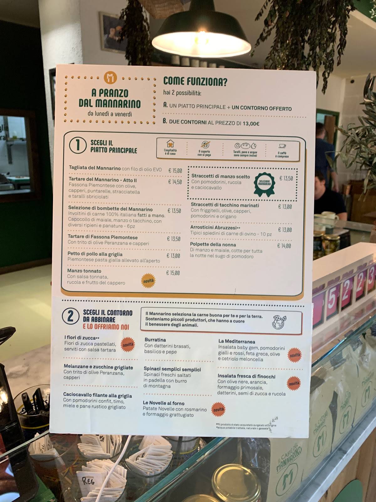 Menu da Il Mannarino Novara ristorante, Novara