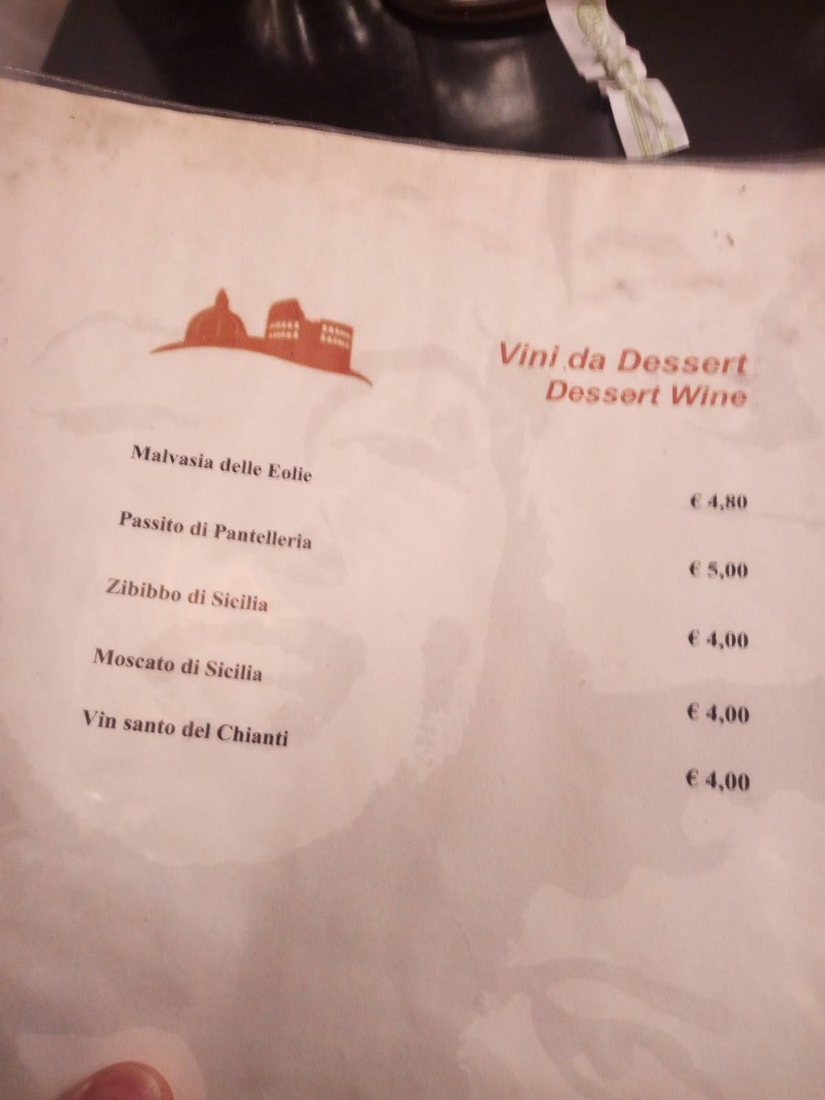 Menu at In Roma - since 1917 restaurant, Rome