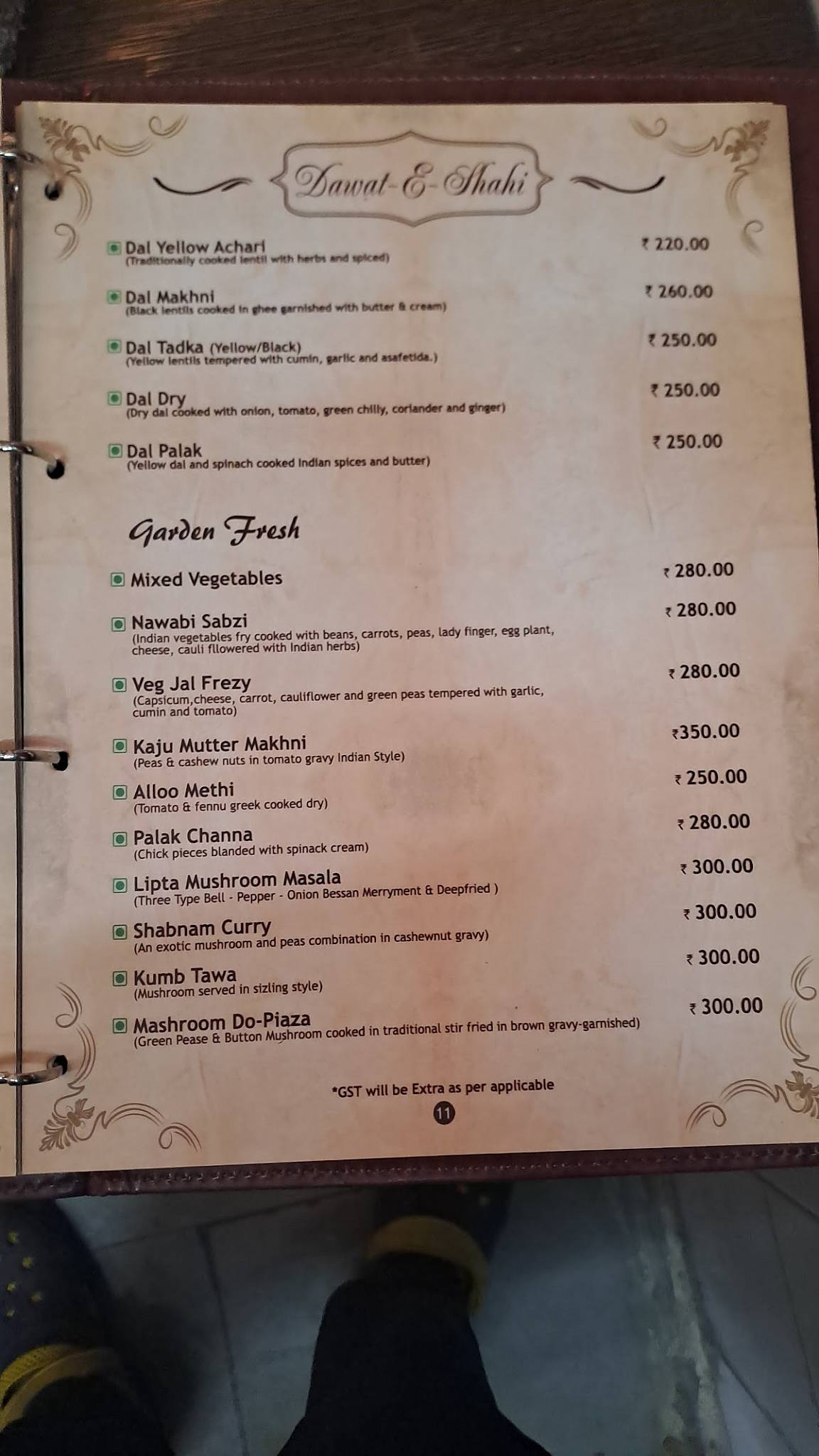 Menu at Indian Food and Delicacies restaurant, Calgary