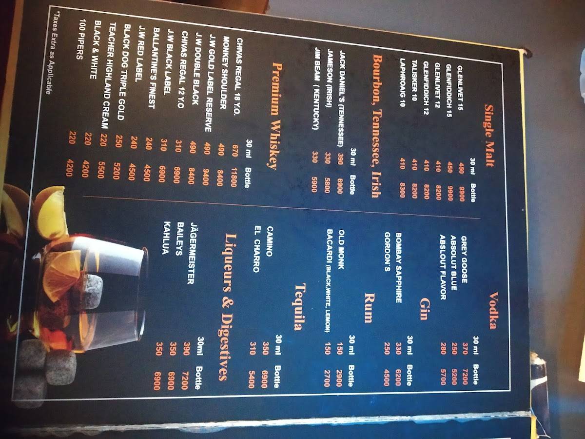 Menu at Infinity-Brewery & Club, Bareilly