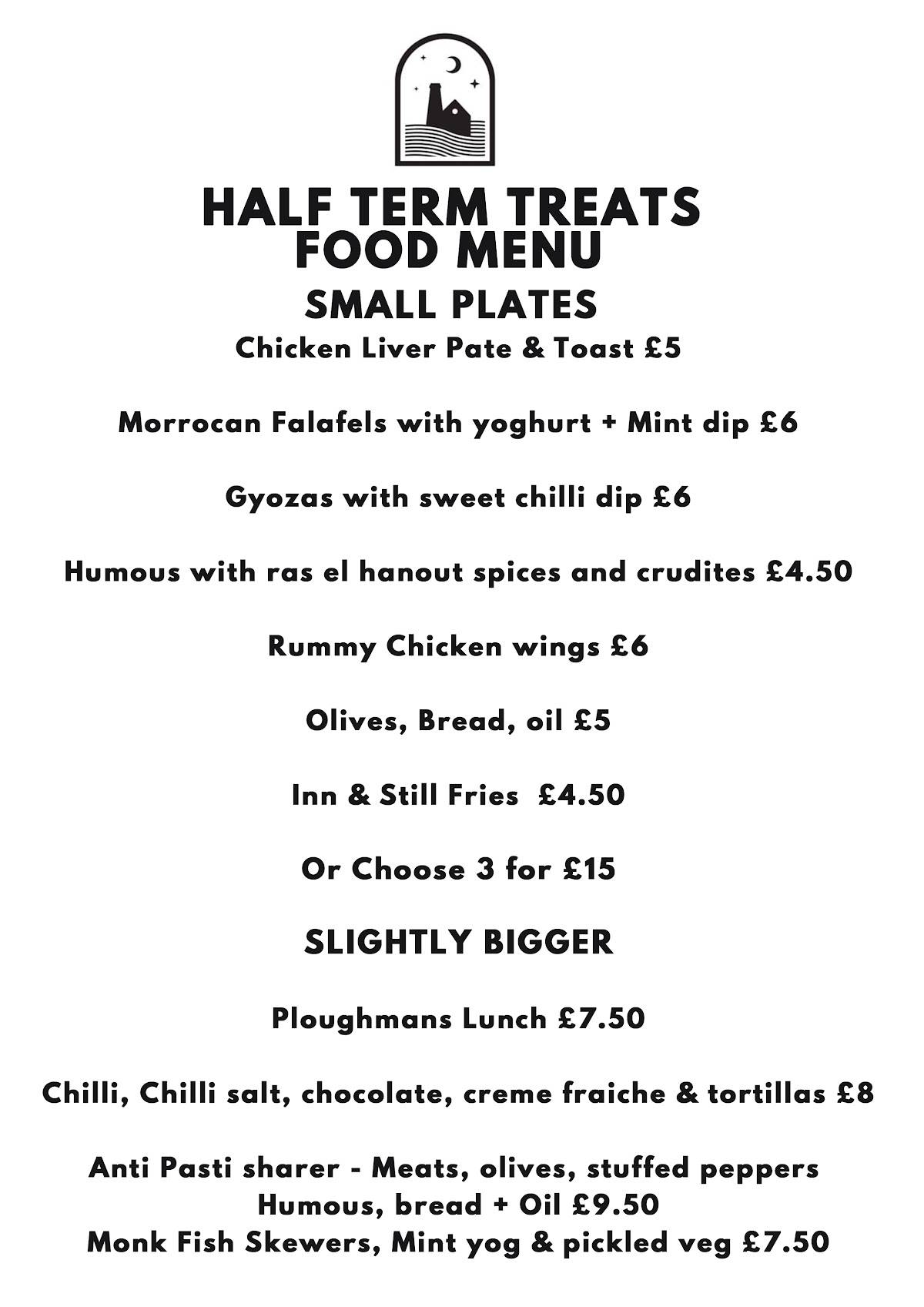 Menu at Inn & Still pub & bar, Helston