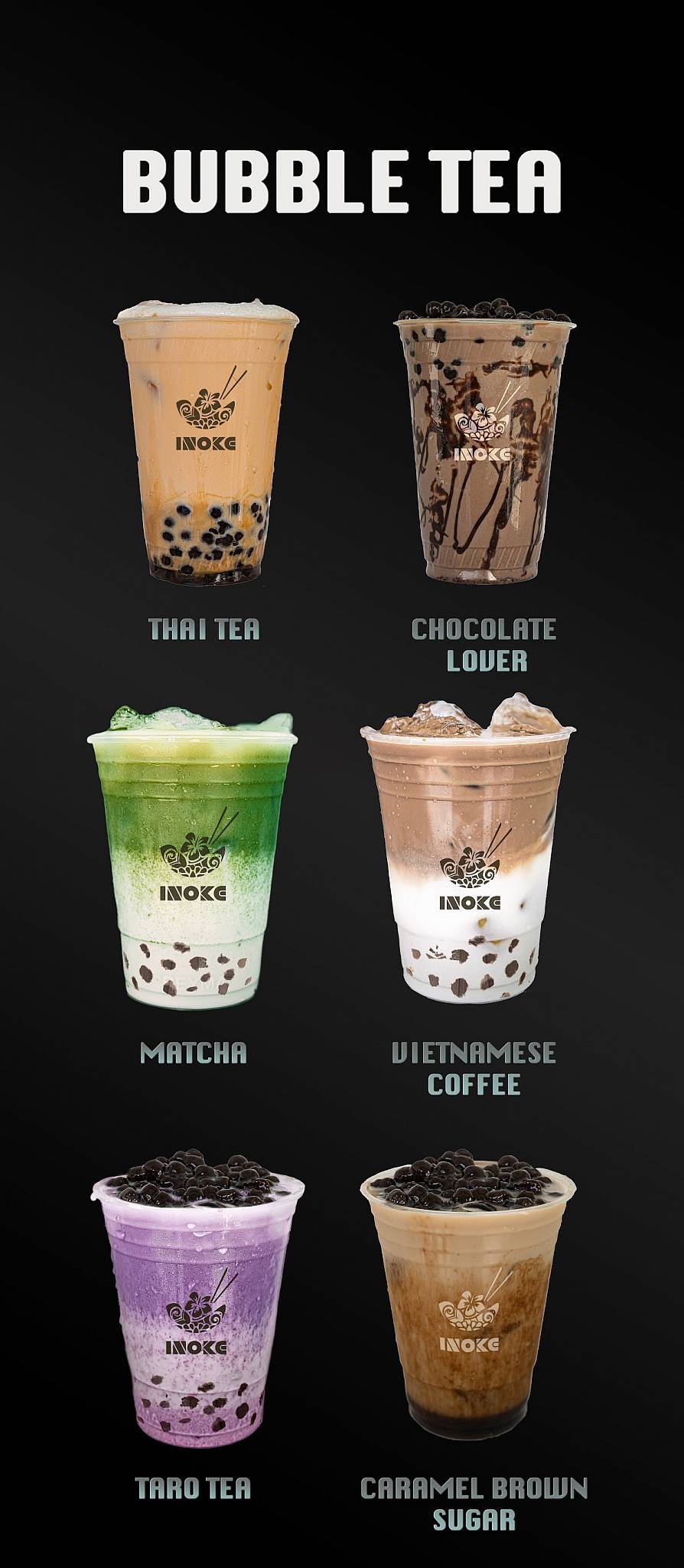 Menu at Inoke Boba Tulum, Tulum
