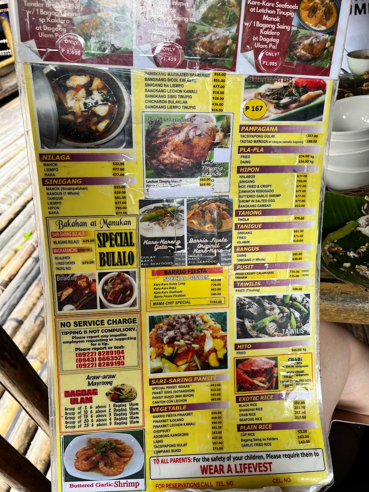 Menu at Isdaan Floating Restaurant, Bay