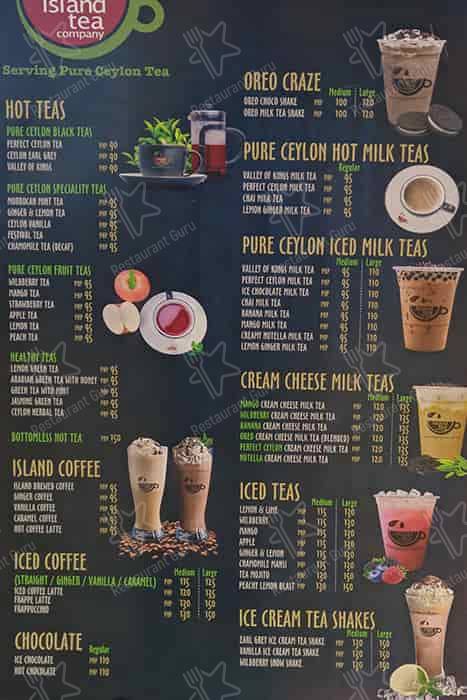 Carta de Island Tea, Ciudad Quezon