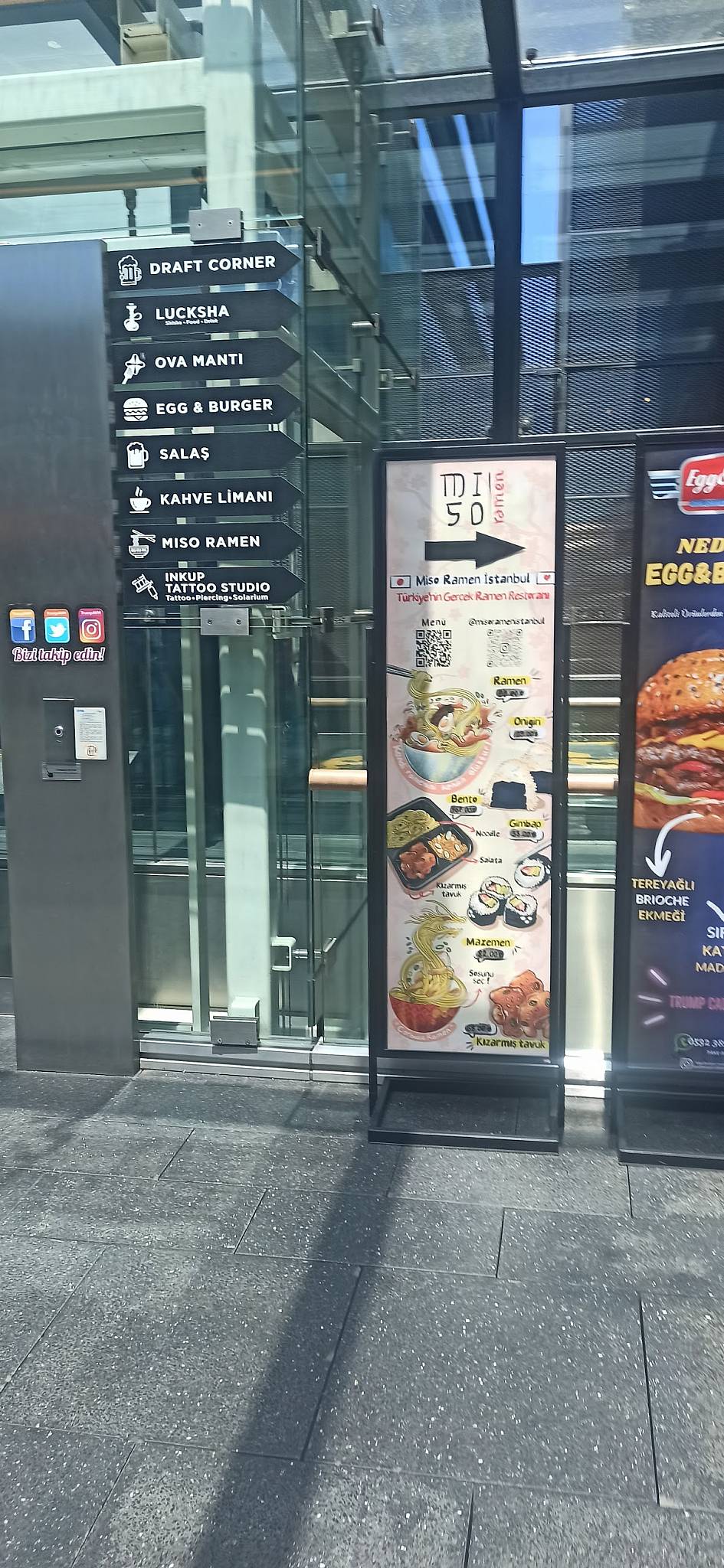 Speisekarte von Miso Ramen restaurant, Istanbul