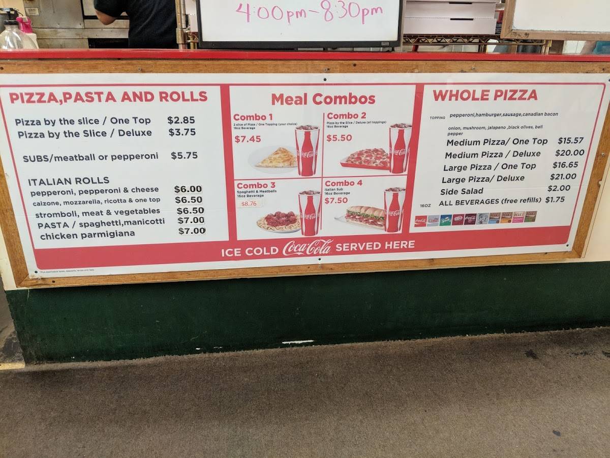 Menu at Italian Affair Pizza pizzeria, Sherman, 104 N Woods St
