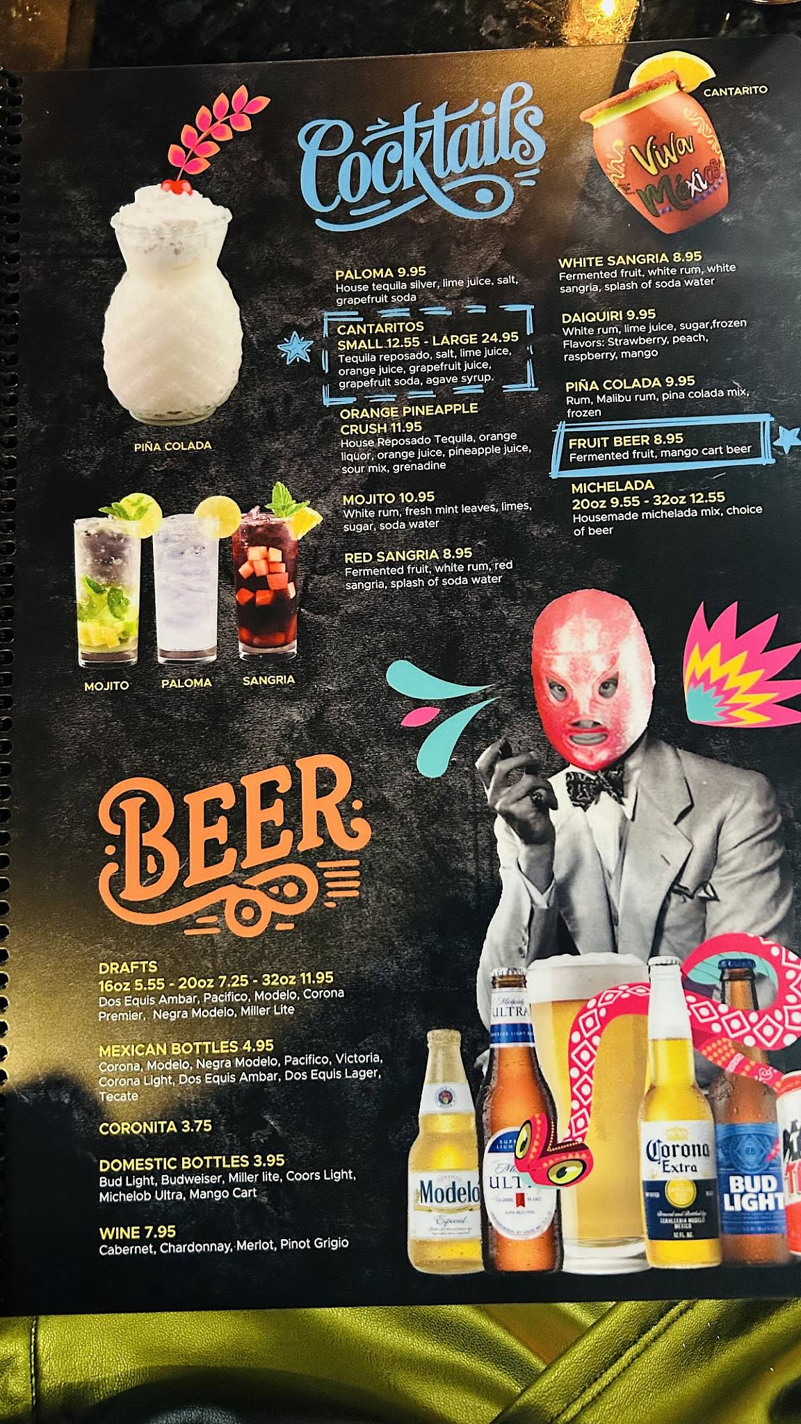 Menu at Izcalli Mexican Restaurant, Matthews